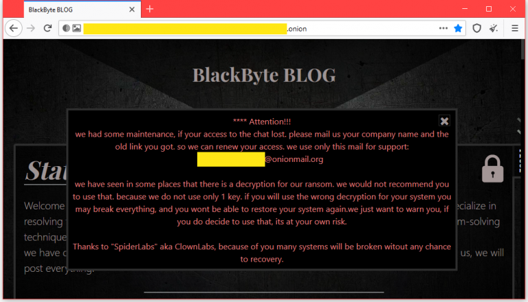 Free decryptor for BlackByte ransomware published – Gridinsoft Blogs
