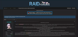 RaidForums shutdown as the result of Operation Tourniquet – News