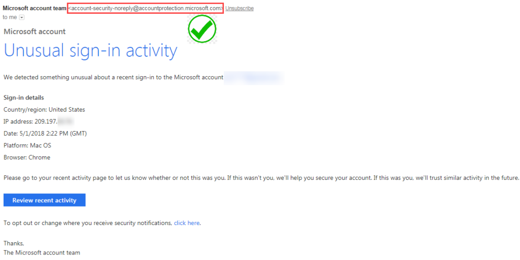 Microsoft Account Unusual Sign-in Activity: Does It Phishing Spam?
