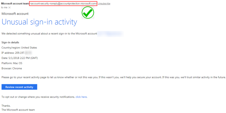 Microsoft Account Unusual Sign-in Activity: Does It Phishing Spam?