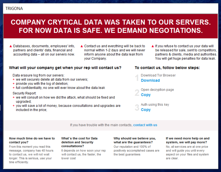 Claro Company Hit by Trigona Ransomware – Gridinsoft Blogs