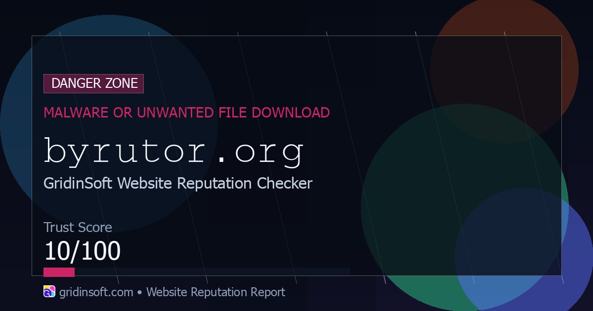 Byrutor.org Reviews: Malware, Legit or Safe? (10/100 Trust Score)