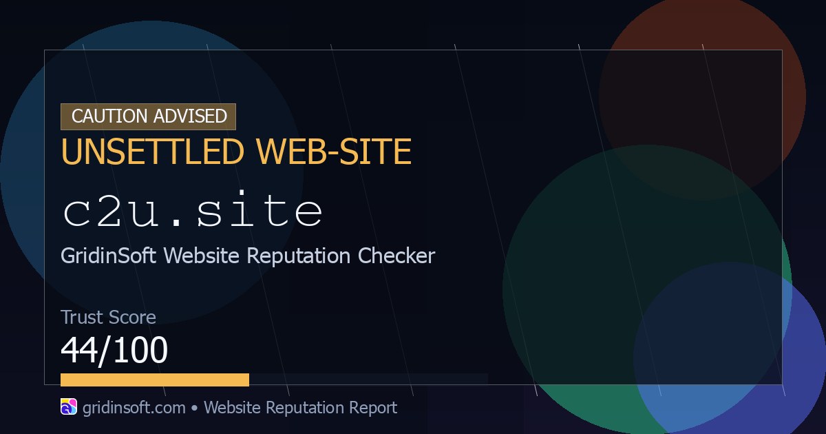 C2u.site Scam Check: Blacklist Warning
