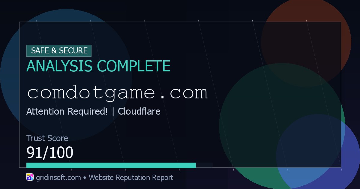 Comdotgame.com Review: Safe or Legit? (77/100 Trust Score)