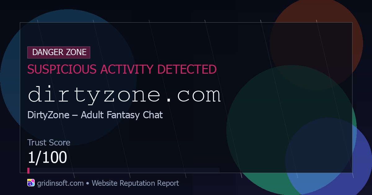 Dirtyzone.com Scam Check: Phishing (1/100 Trust Score)