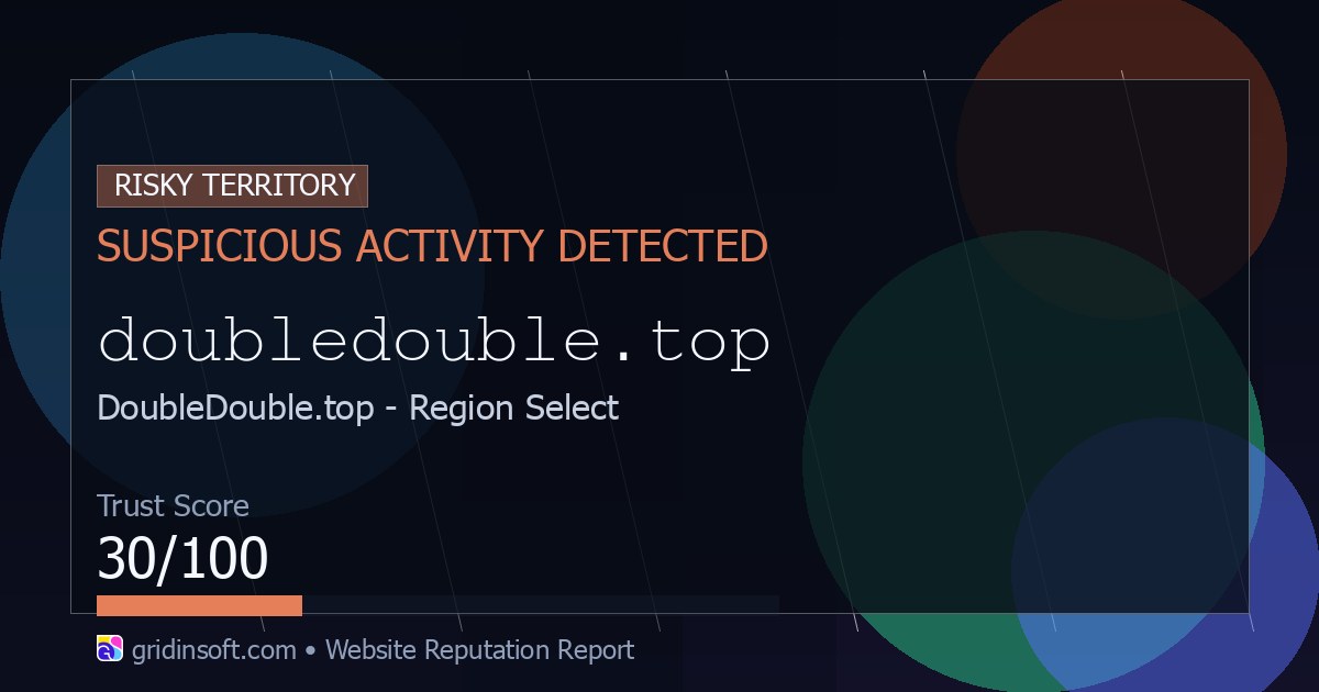 Doubledouble.top Scam Check: Blacklist Warning (29/100 Trust Score)