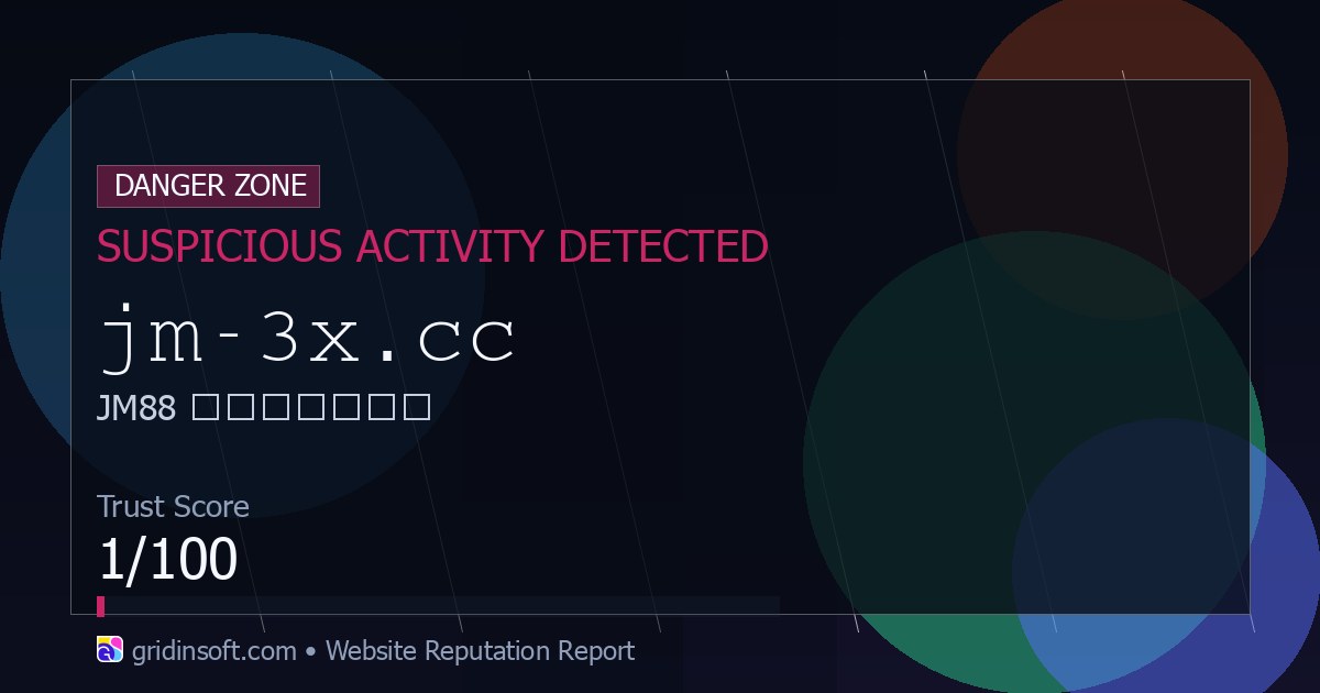 Jm-3x.cc Scam Check: Blacklist Warning (2/100 Trust Score)