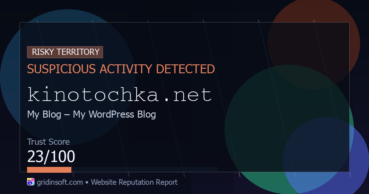 Kinotochka.net Scam Check: Blacklist Warning (23/100 Trust Score)