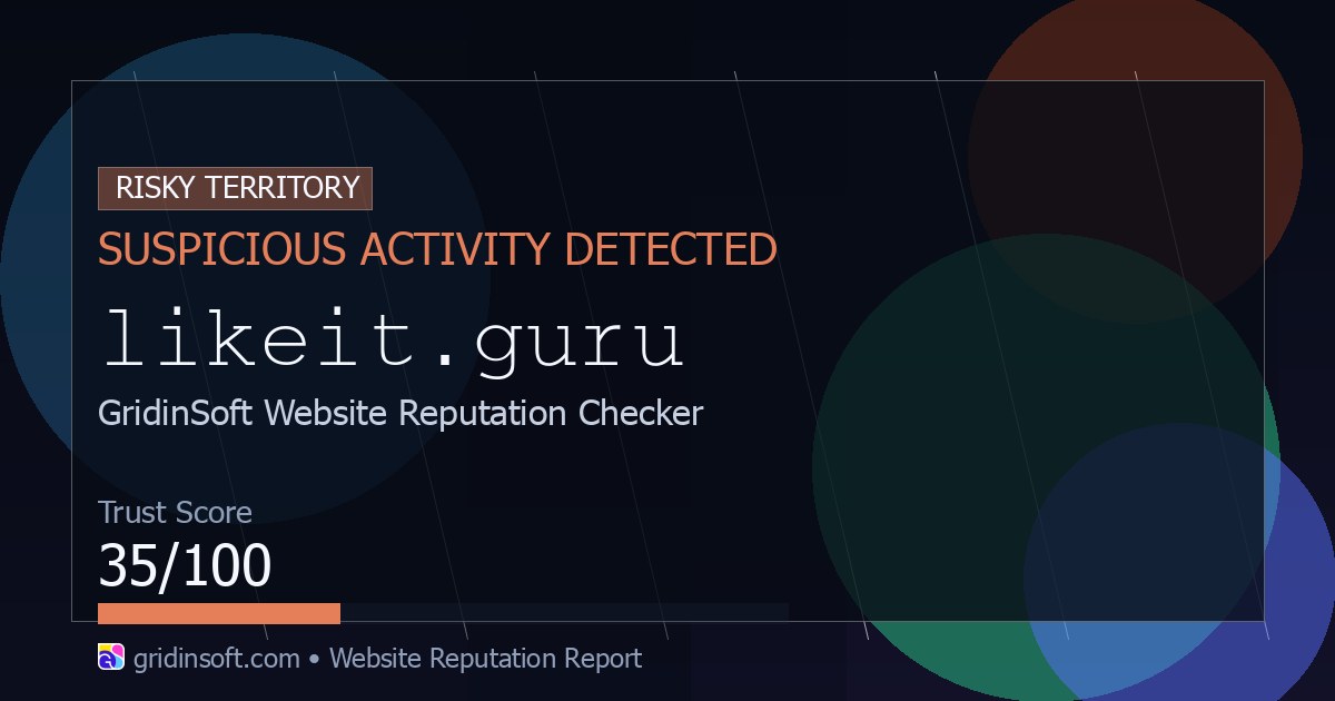 Likeit.guru Scam Check: Blacklist Warning (35/100 Trust Score)