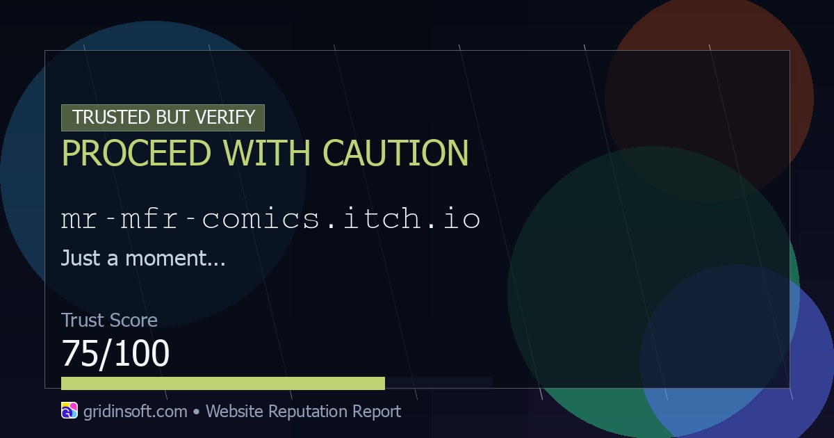 Mr-mfr-comics.itch.io Review: Safe or Legit? (75/100 Trust Score)