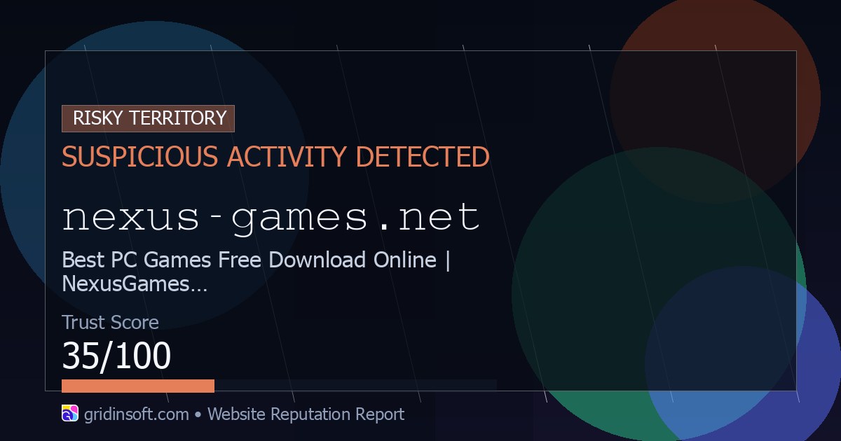 Nexus-games.net Review: Low Third-Party Rating (35/100 Trust Score)
