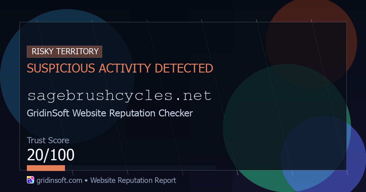 Sagebrushcycles.net Review: Suspicious Website (20/100 Trust Score)