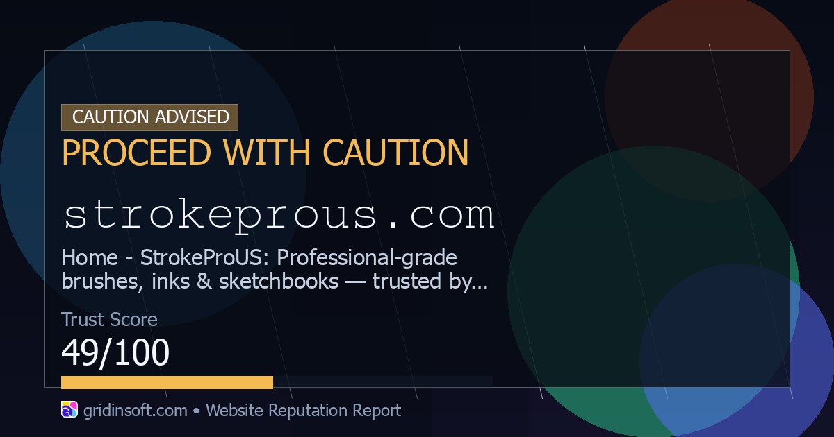 Strokeprous.com New Domain Warning (49/100 Trust Score)