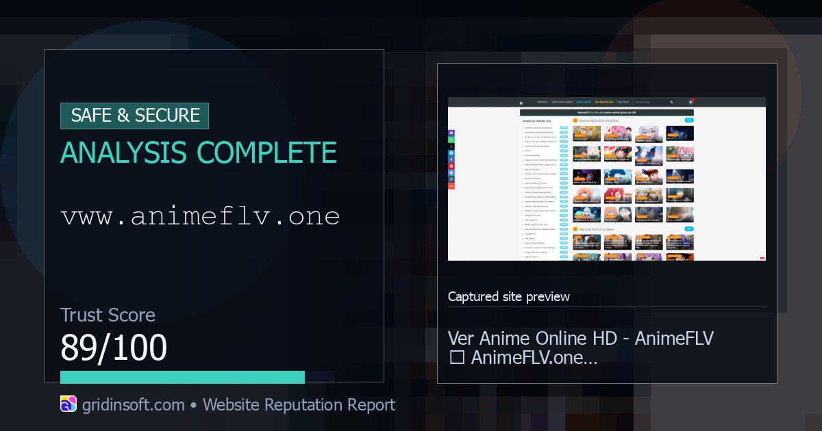 Vww.animeflv.one - Safe or Scam? (67/100 Trust Score)