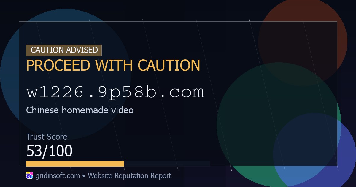 W1226.9p58b.com Movie Streaming Site Review (53/100 Trust Score)