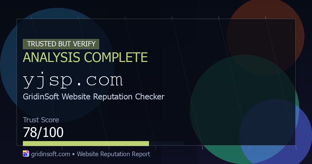 Yjsp.com Review: Safe or Legit? (75/100 Trust Score)