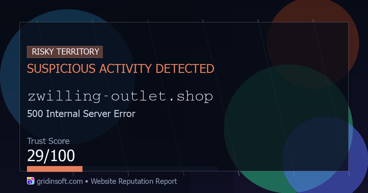 Zwilling-outlet.shop Reviews: New Domain Warning (29/100 Trust Score)