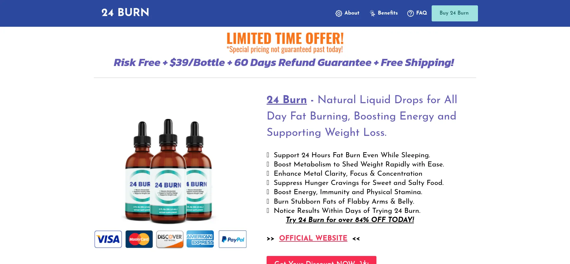 24burn.pro Review: Suspicious Website. Very low trust score: 14%