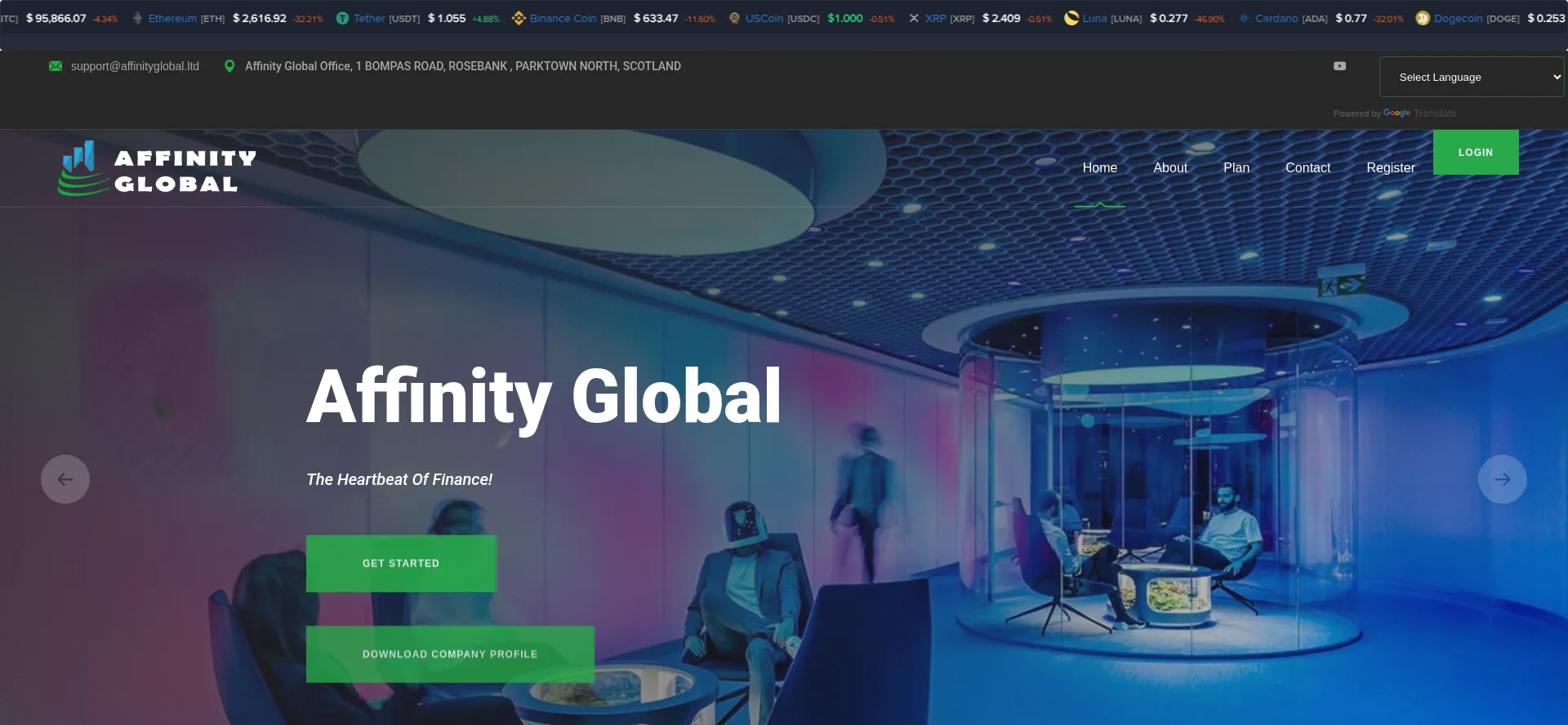 Affinityglobal.ltd Reviews: Financial scam | Check if site is scam or legit