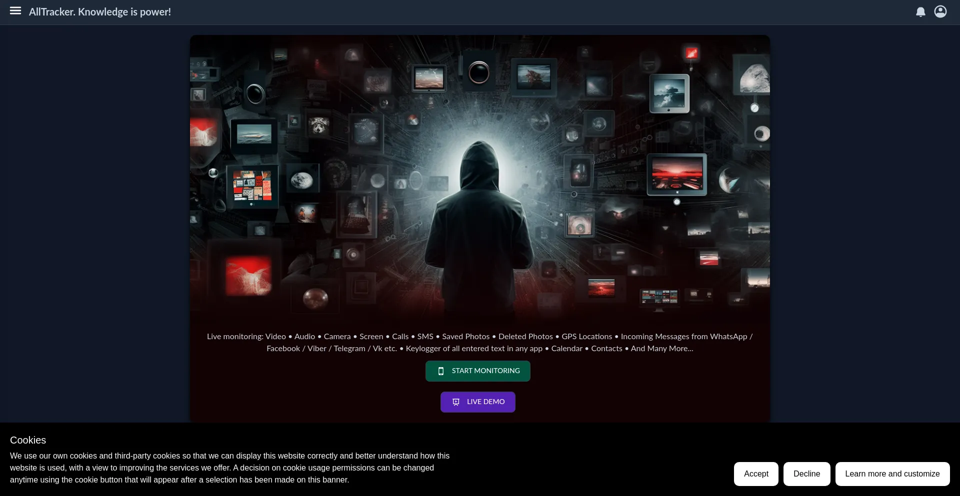 Alltracker.org Review: Suspicious Website. Low trust score: 39%
