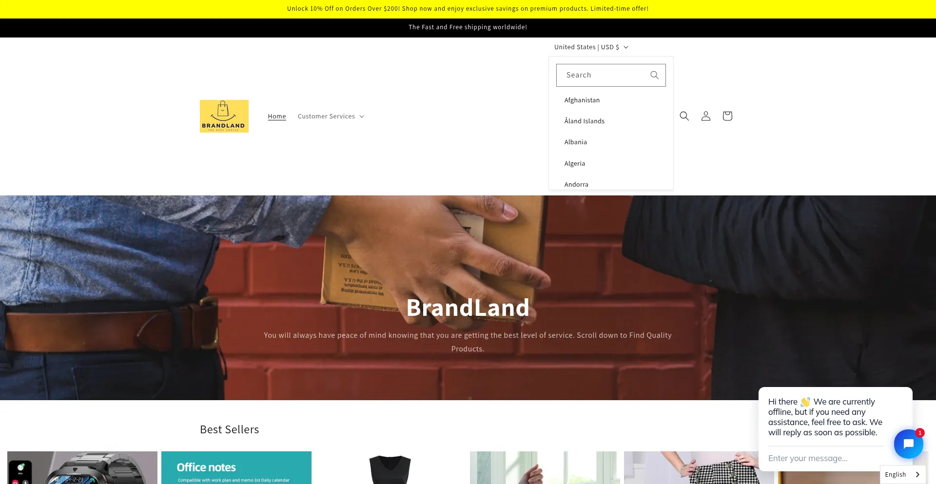 Brandland.com.au Review: Suspicious Website. Low trust score: 39%