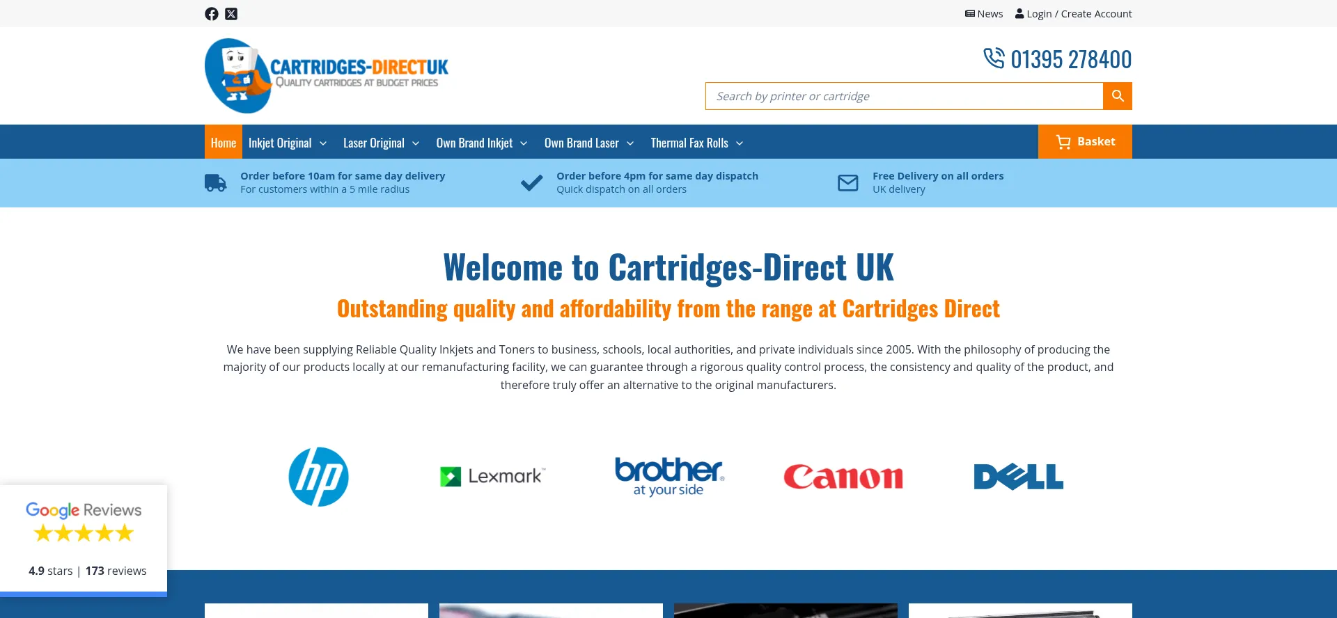 Cartridges-directuk.com Reviews | Check if site is scam or legit