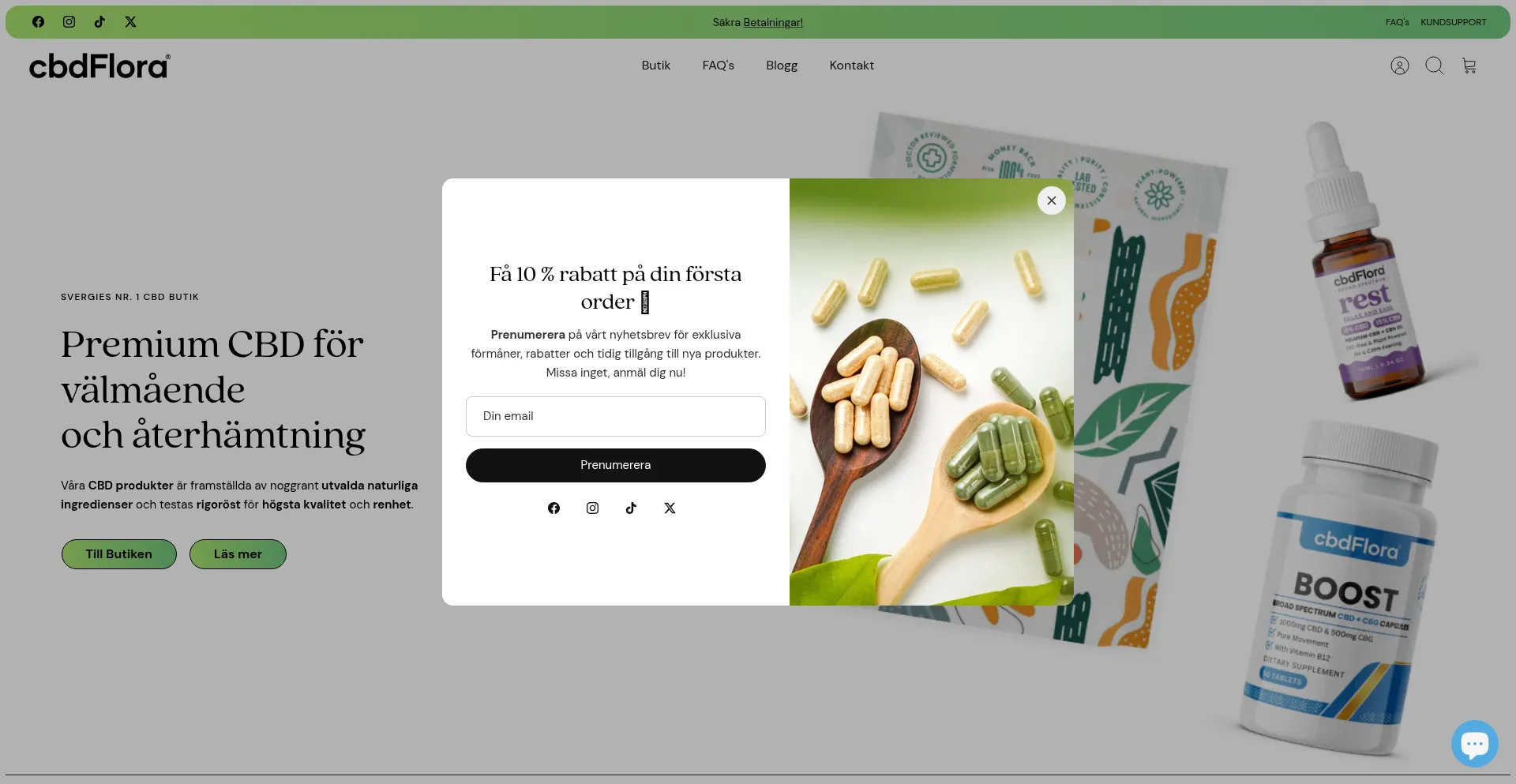 Cbdflora.se Reviews | Check if site is scam or legit