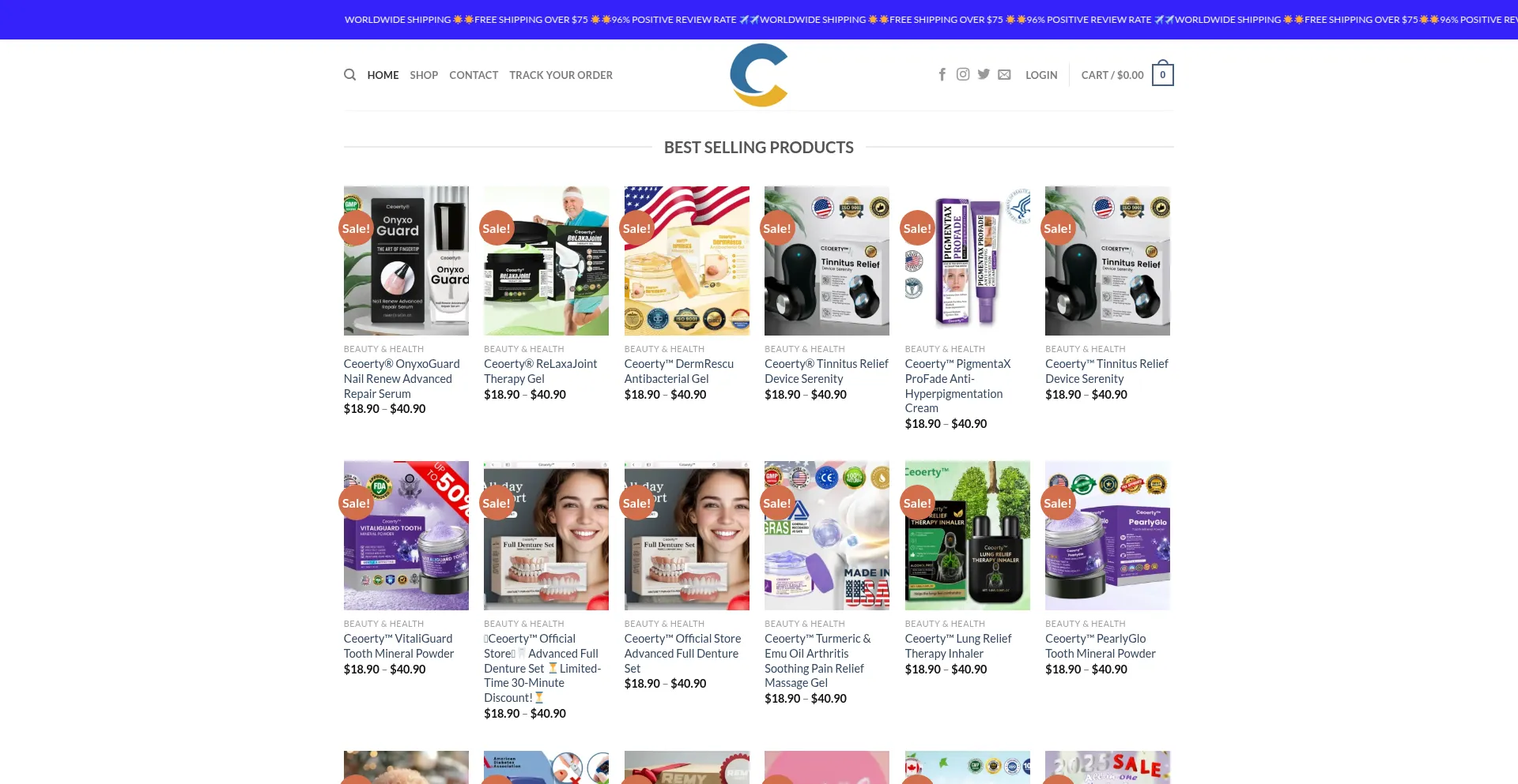 Ceoerty.com Review: Suspicious Website. Low trust score: 35%