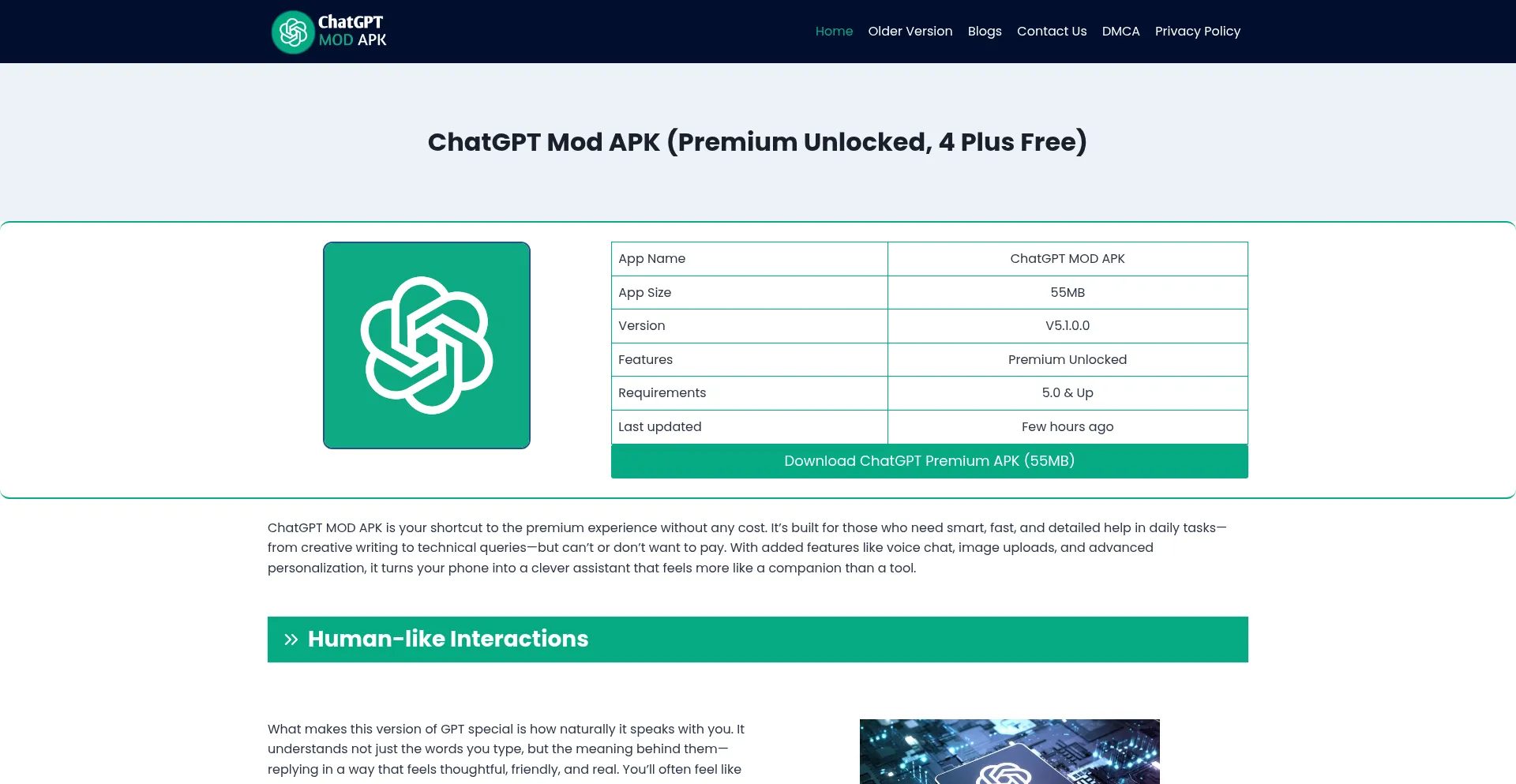 Chatgptmodapk.net Review: Suspicious Website. Low trust score: 39%