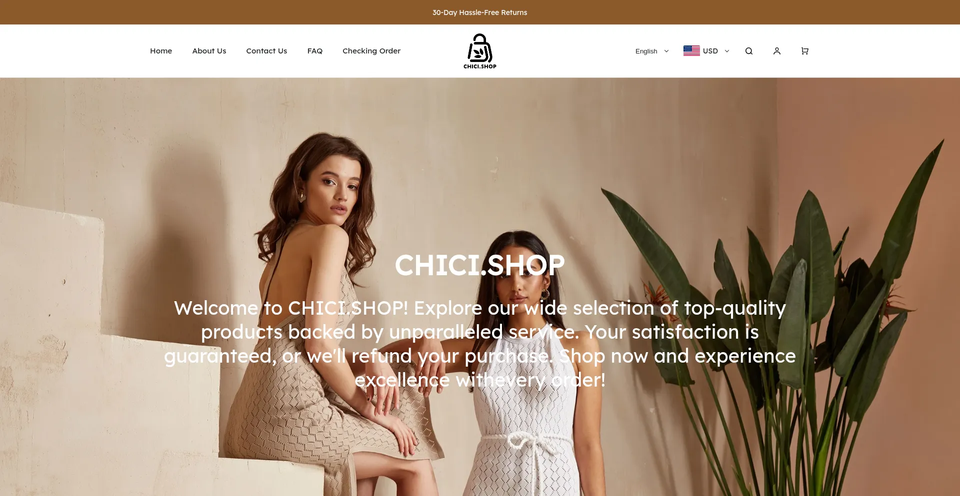 Chici.shop Store Scam Warning (1/100 Trust Score)
