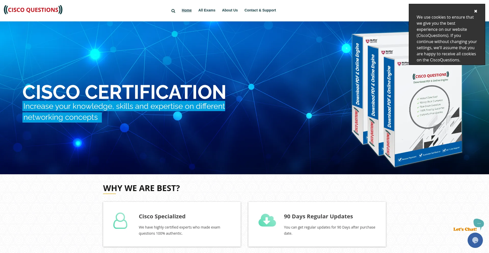 Ciscoquestions.com Reviews | Check if site is scam or legit