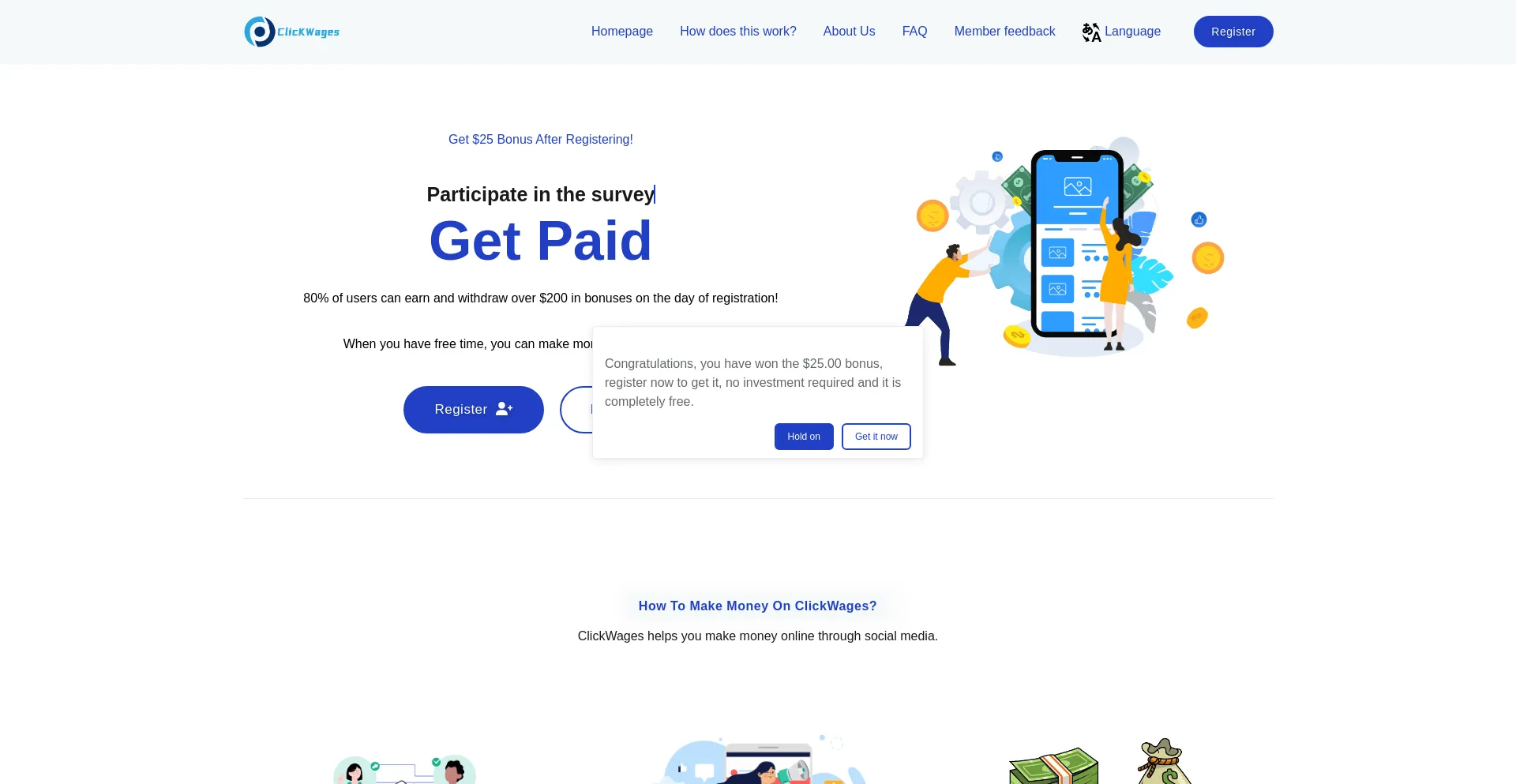 Clickmsywages.buzz Reviews | Scam, Legit or Safe Check | Gridinsoft