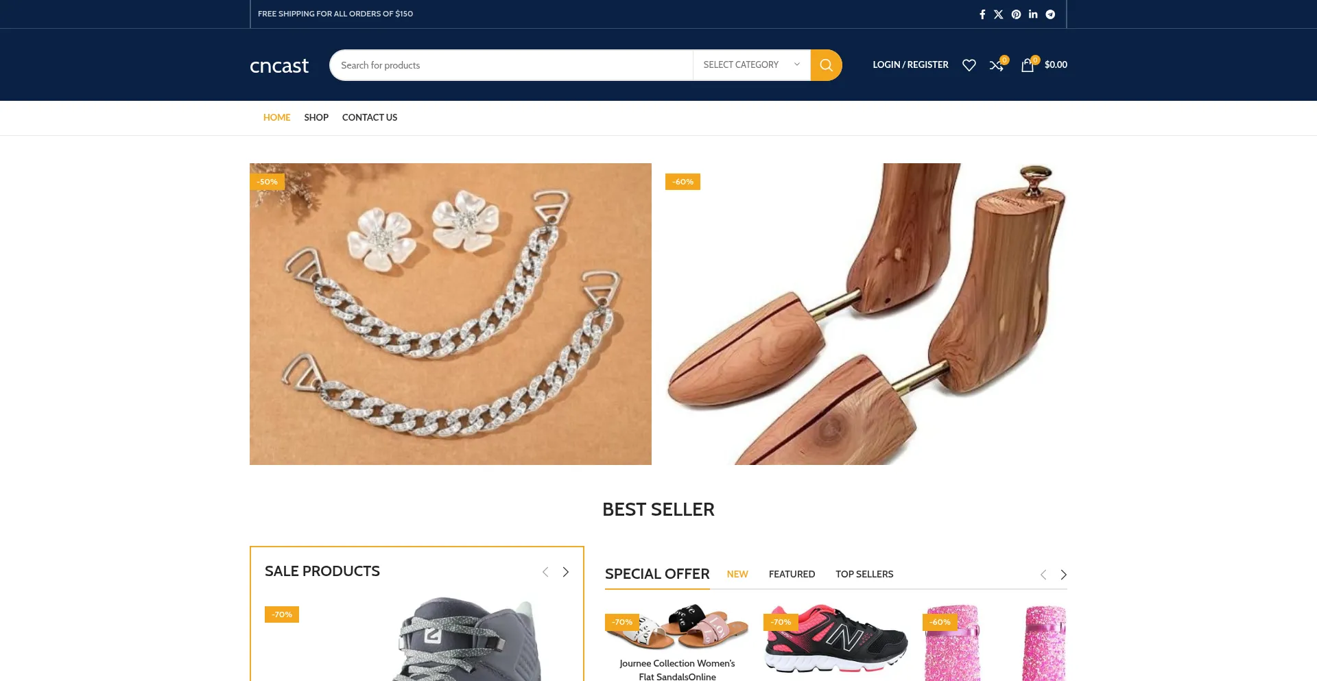 Cncast.shop Review: Suspicious Website. Low trust score: 39%