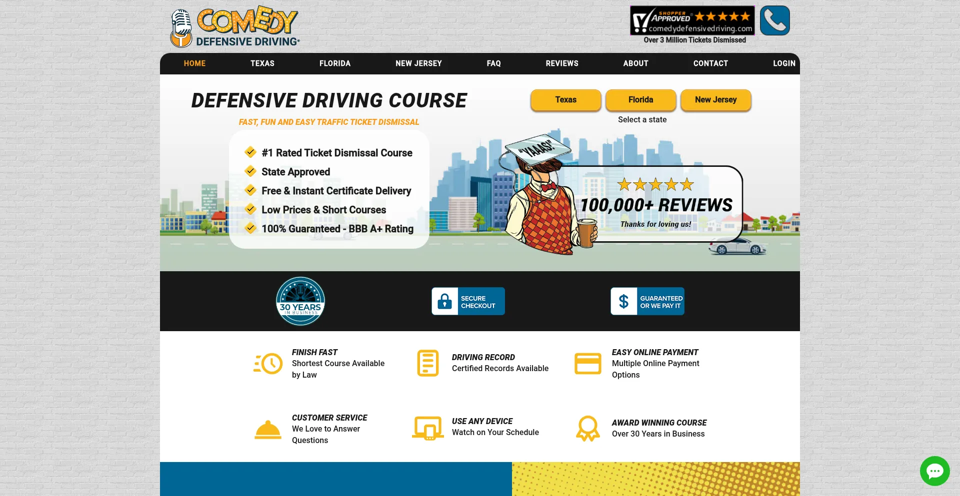 Comedydefensivedriving.com Reviews | Check if site is scam or legit