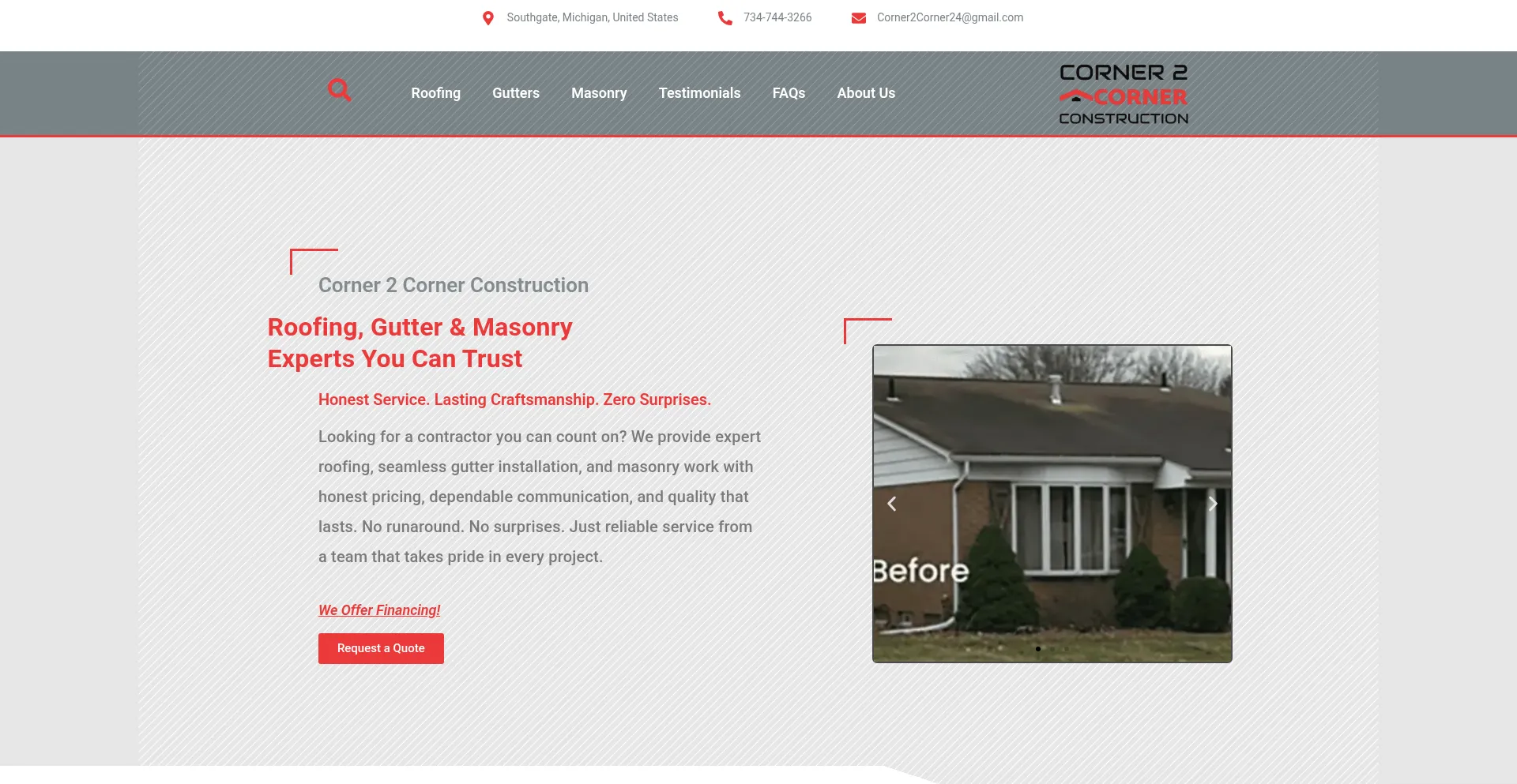 Corner2corner.net Review: Suspicious Website. Low trust score: 25%