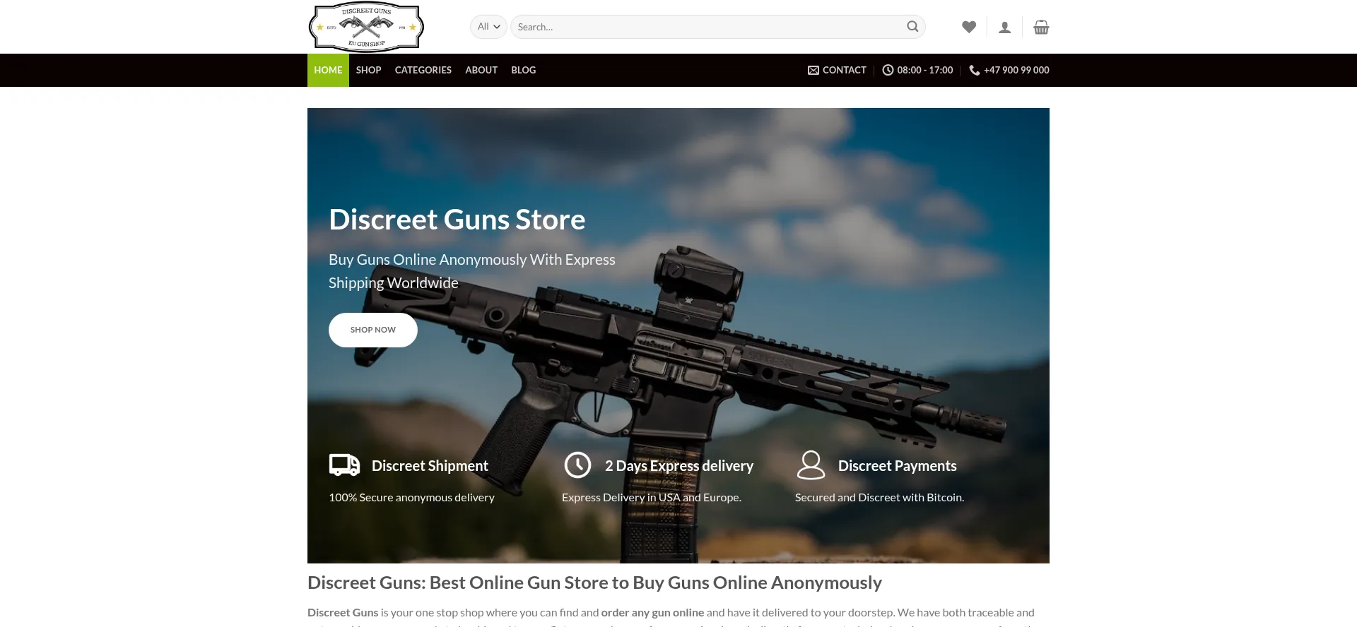 Discreetguns.com Reviews: Suspicious Shop | Check if site is scam or legit