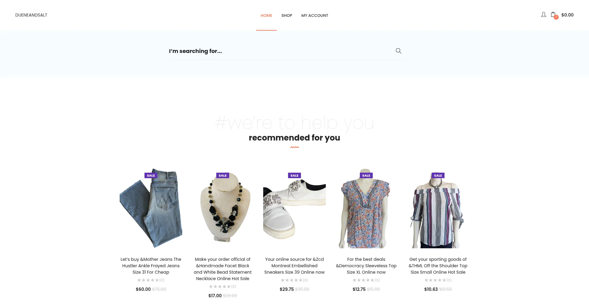 Dueneandsalt.shop Reviews: Suspicious Website | Check if site is scam or legit