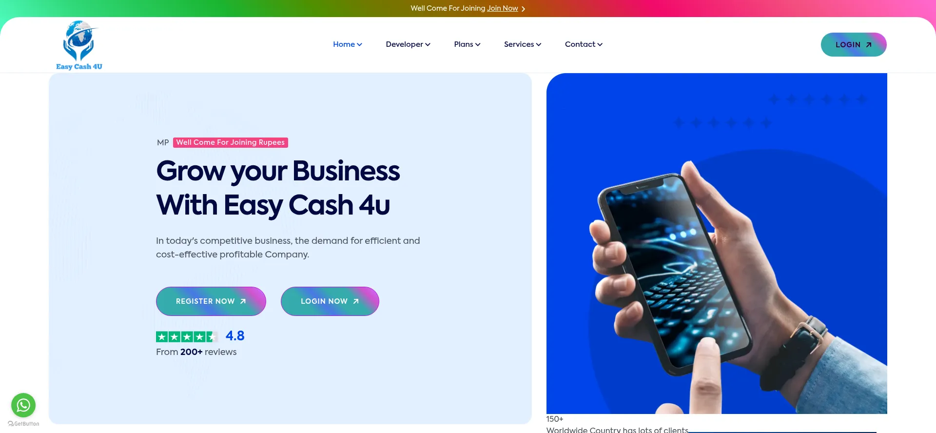 Easycash-4u.com Review: Suspicious Website. Very low trust score: 11%