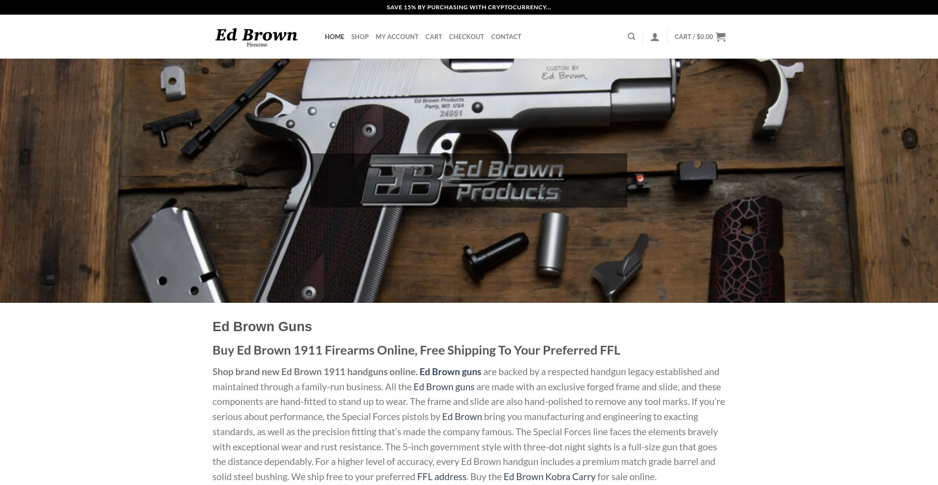 Edbrownfirearms.com Reviews: Check Scam or Safe? Low Trust 39/100