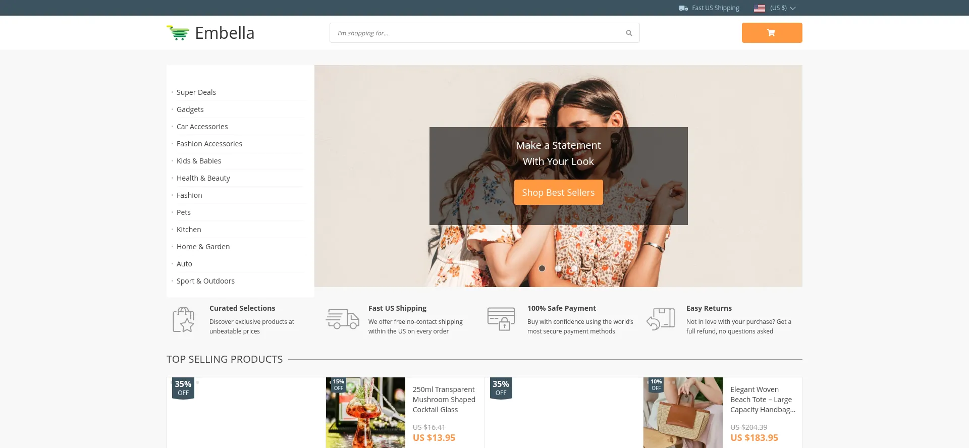 Is Embella.shop a Scam or Legit Store? Dangerous trust score: 1%