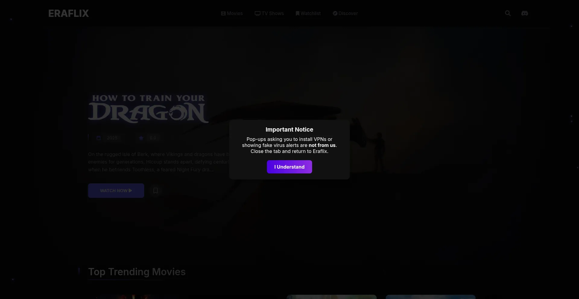 Eraflix.xyz Scam Check: Blacklist Warning (1/100 Trust Score)