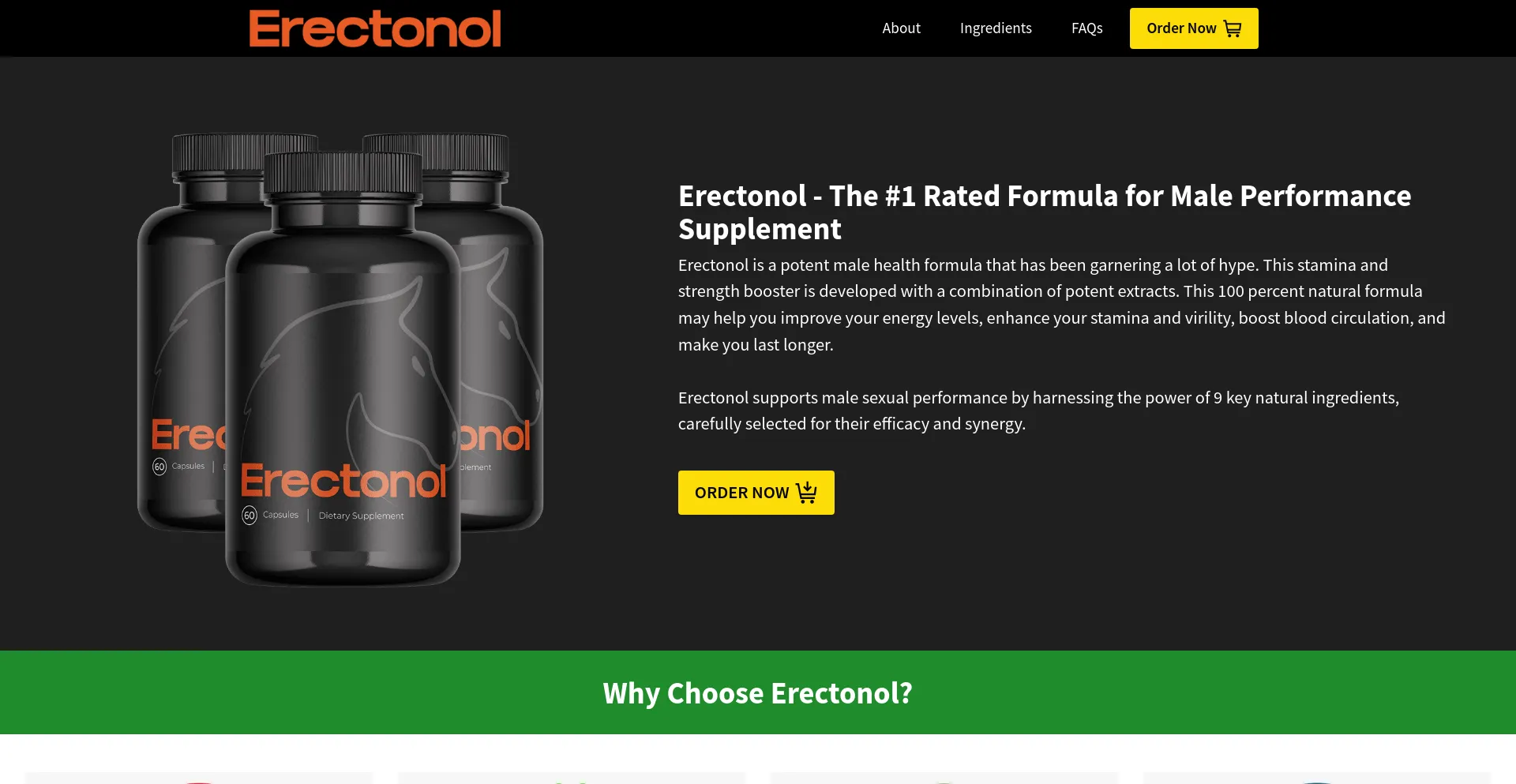 Erectonol-web.com Review: Safe or Scam? Dangerous trust score: 18%