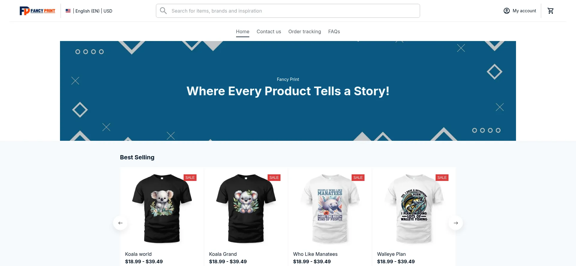 Fancyprint.shop Review: Suspicious Website. Low trust score: 39%