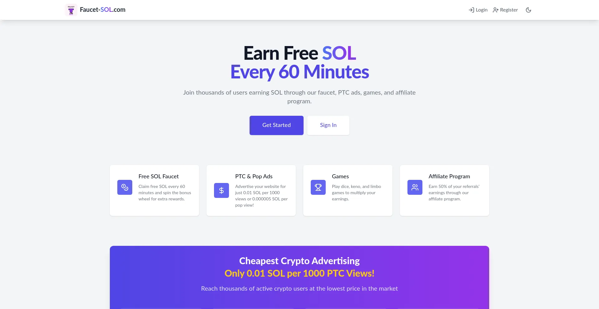 Faucet-sol.com Reviews: Check Scam or Safe? Very Low Trust 12/100