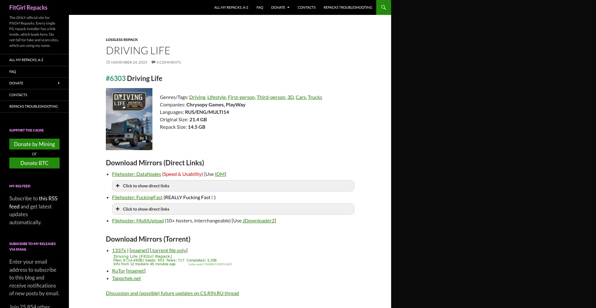 Fitgirl-repacks.to Review: Malware, Safe or Scam? (10/100 Trust Score)