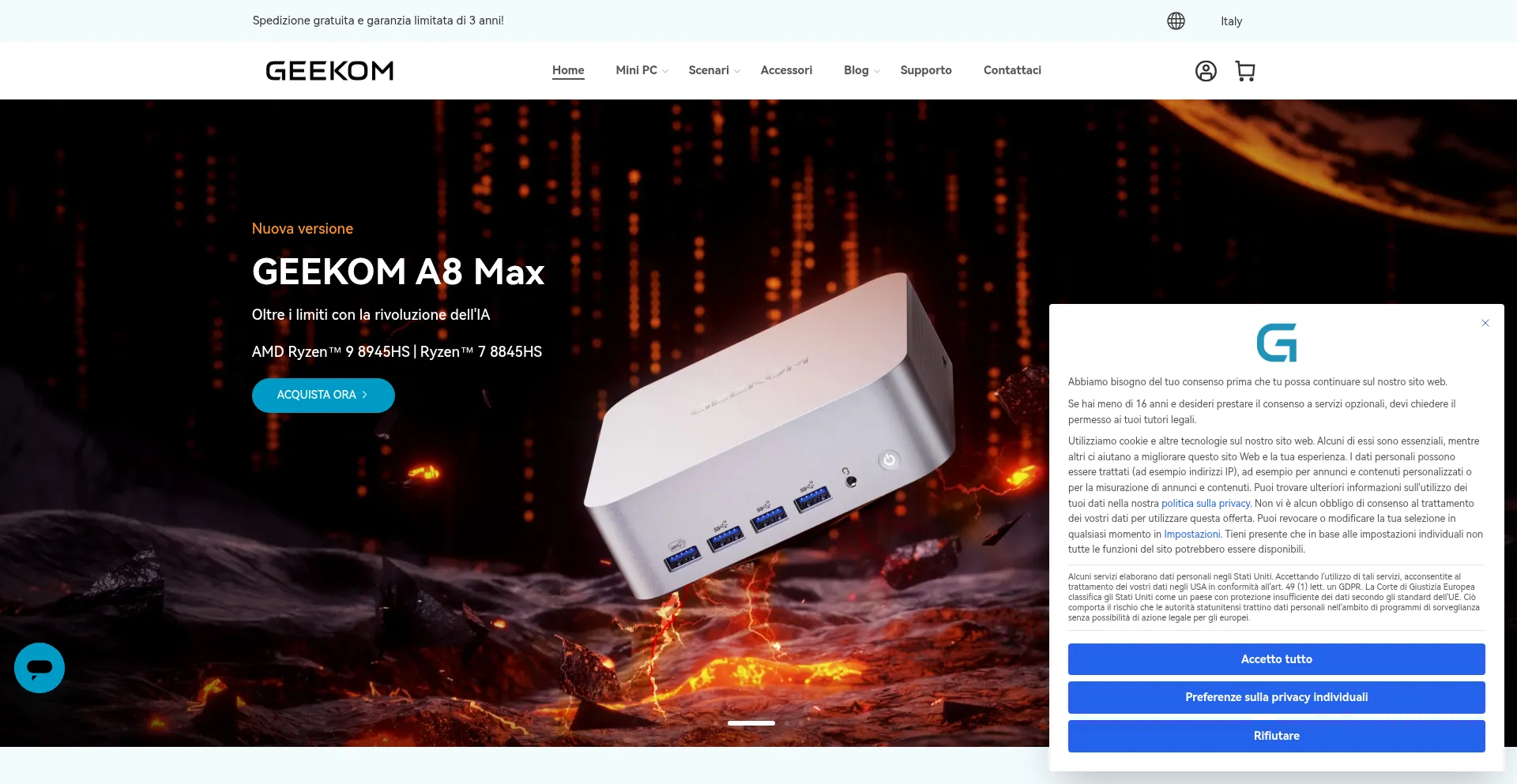 Geekom.it Review: Suspicious Website. Low trust score: 39%