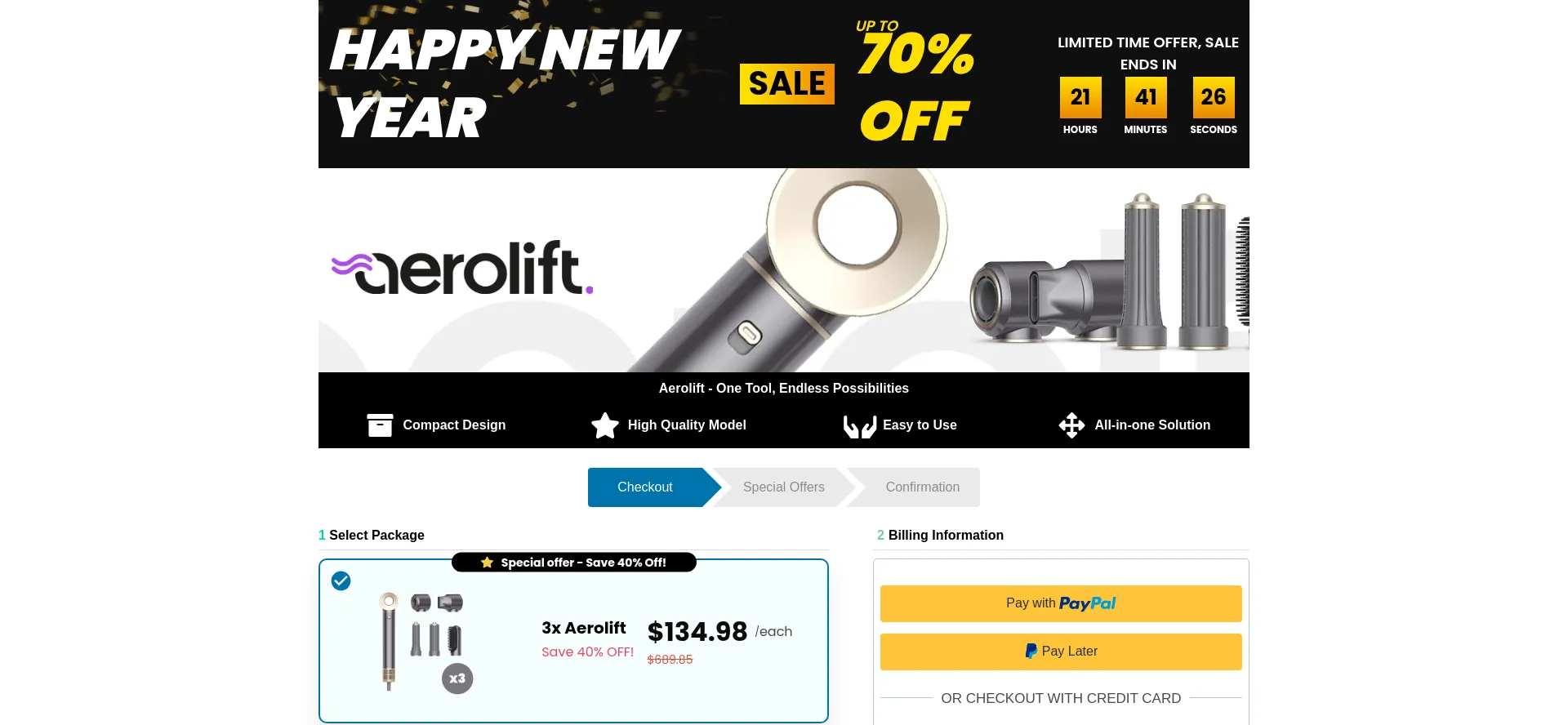 Get-aerolift.com Review: Safe or Scam? Dangerous trust score: 14%