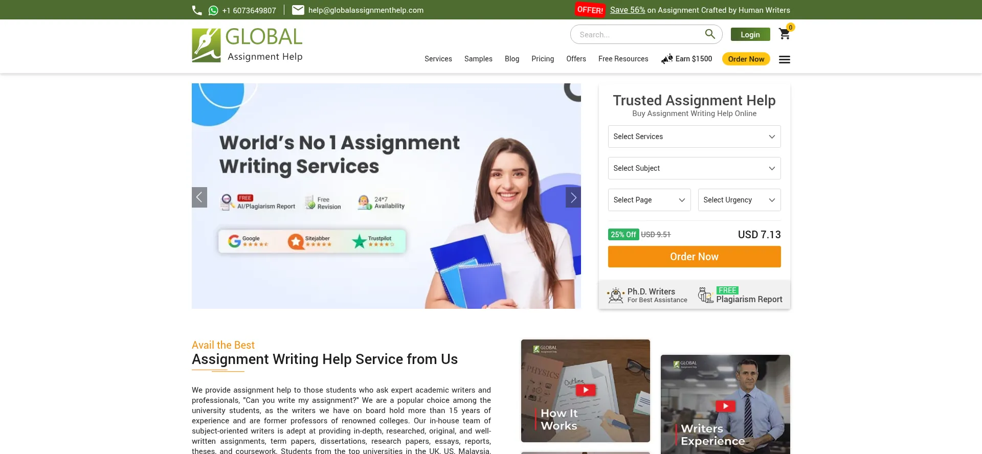 Globalassignmenthelp.com Reviews | Scam, Legit or Safe Check