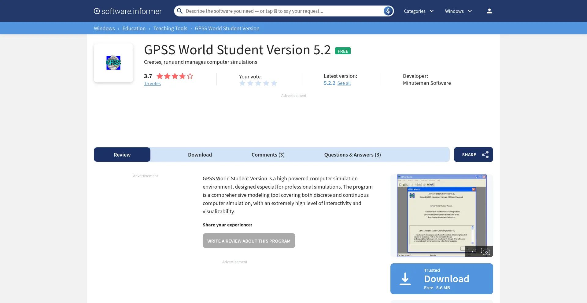 Gpss-world-student-version.software.informer.com Review (77/100 Trust ...