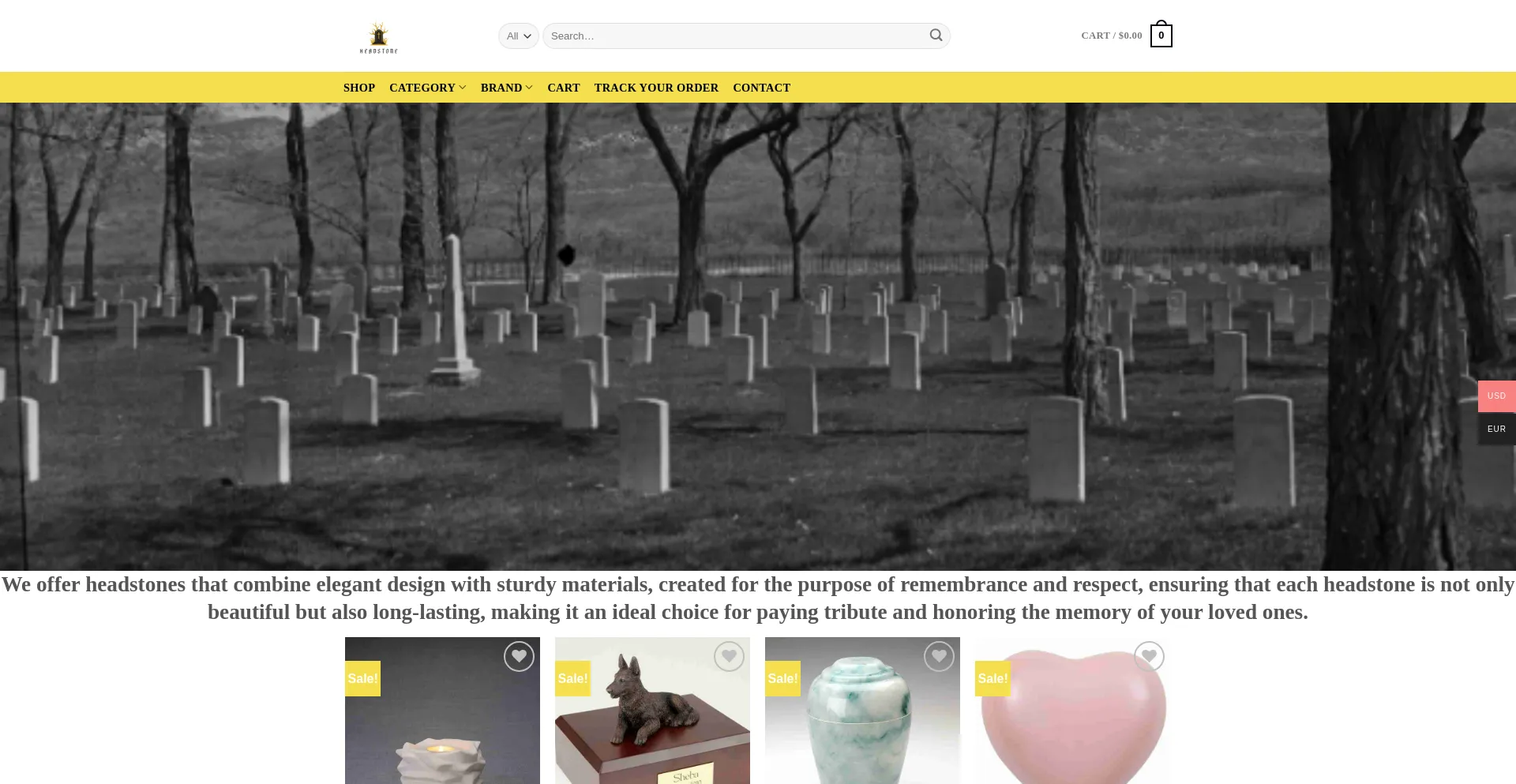 Headstone.shop Review: Suspicious Website. Low trust score: 35%